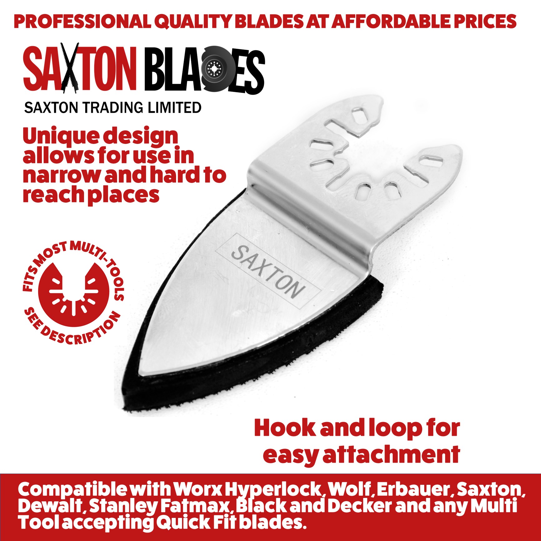 61pc Finger Sanding Set - Quick Fit | Saxton Blades