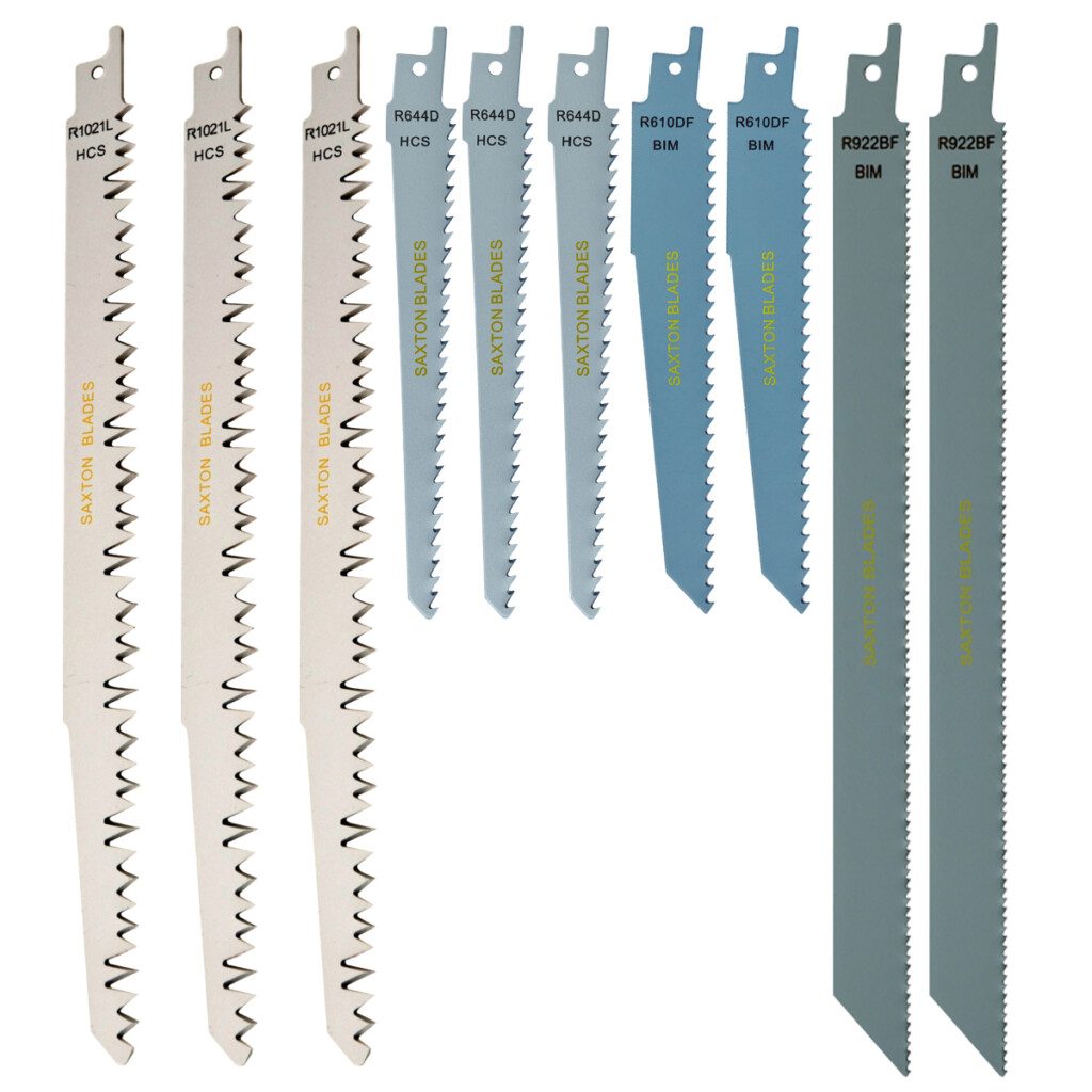 Reciprocating Saw Blade Set | 10 Blades for Wood & Metal