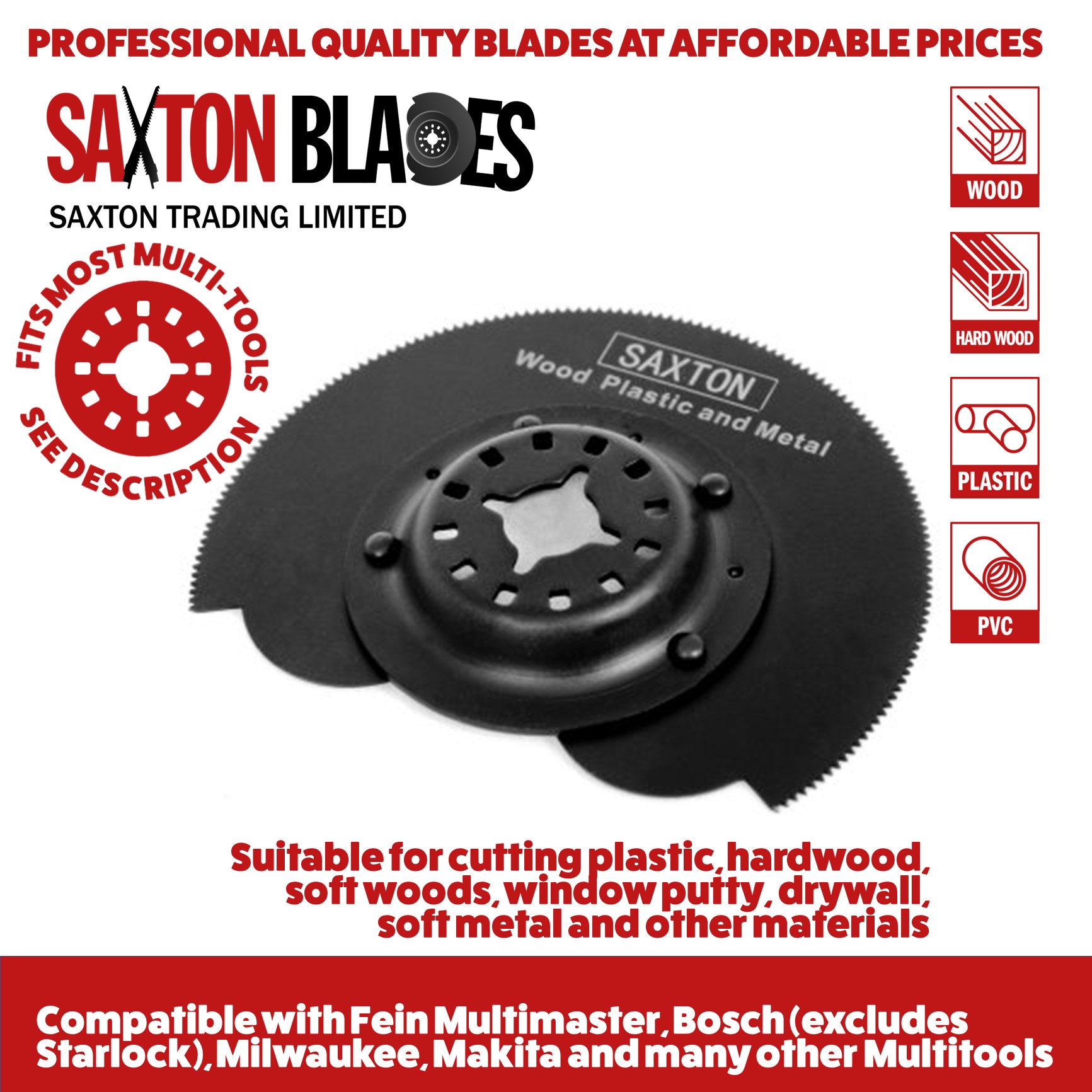 80mm Segmented Blade | Saxton Blades