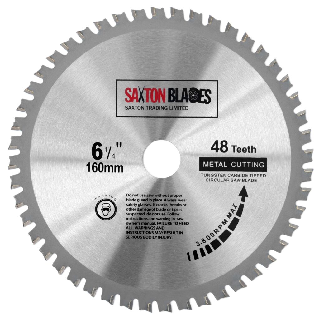 TCT Circular Blade 160mm x 48T Metal Cutting | Saxton Blades