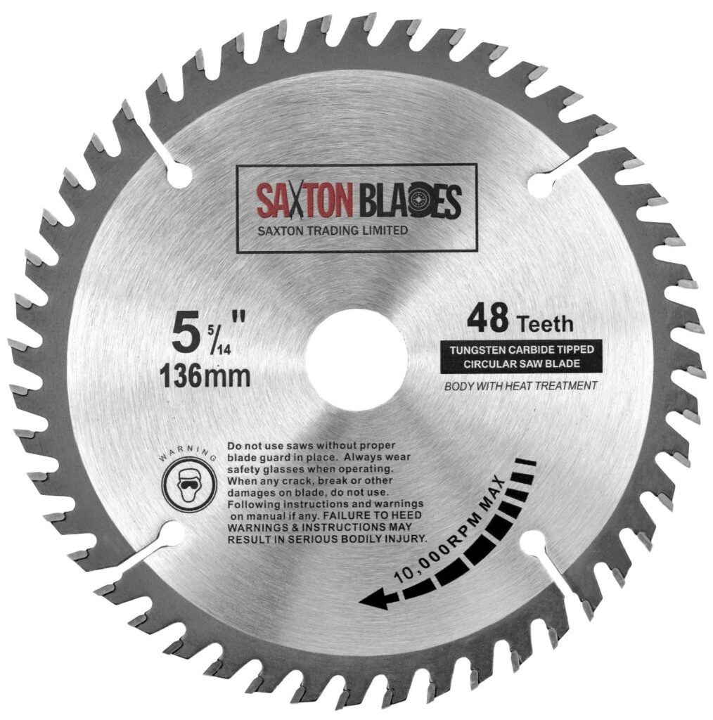 TCT Circular Blade 136mm x 48T | Saxton Blades