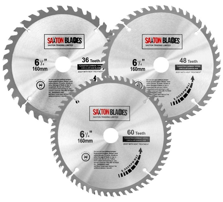 TCT Circular Blade 160mm Pack C | Saxton Blades