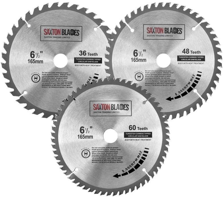 TCT Circular Blade 165mm Pack C | Saxton Blades