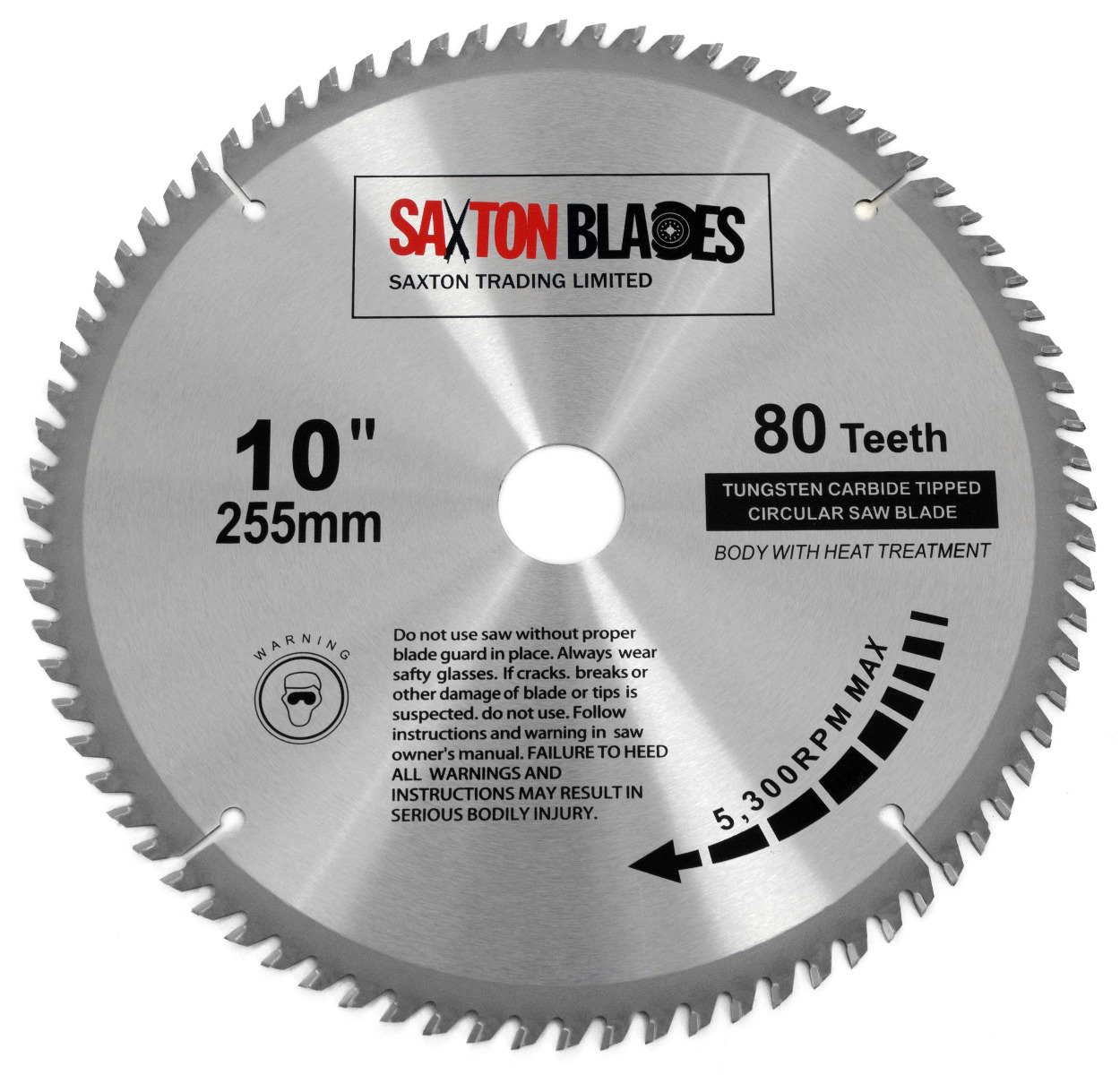 TCT Circular Blade 255mm x 80T | Saxton Blades