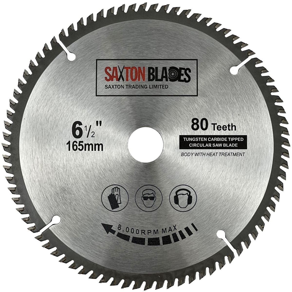 TCT Circular Blade 165mm x 80T | Saxton Blades