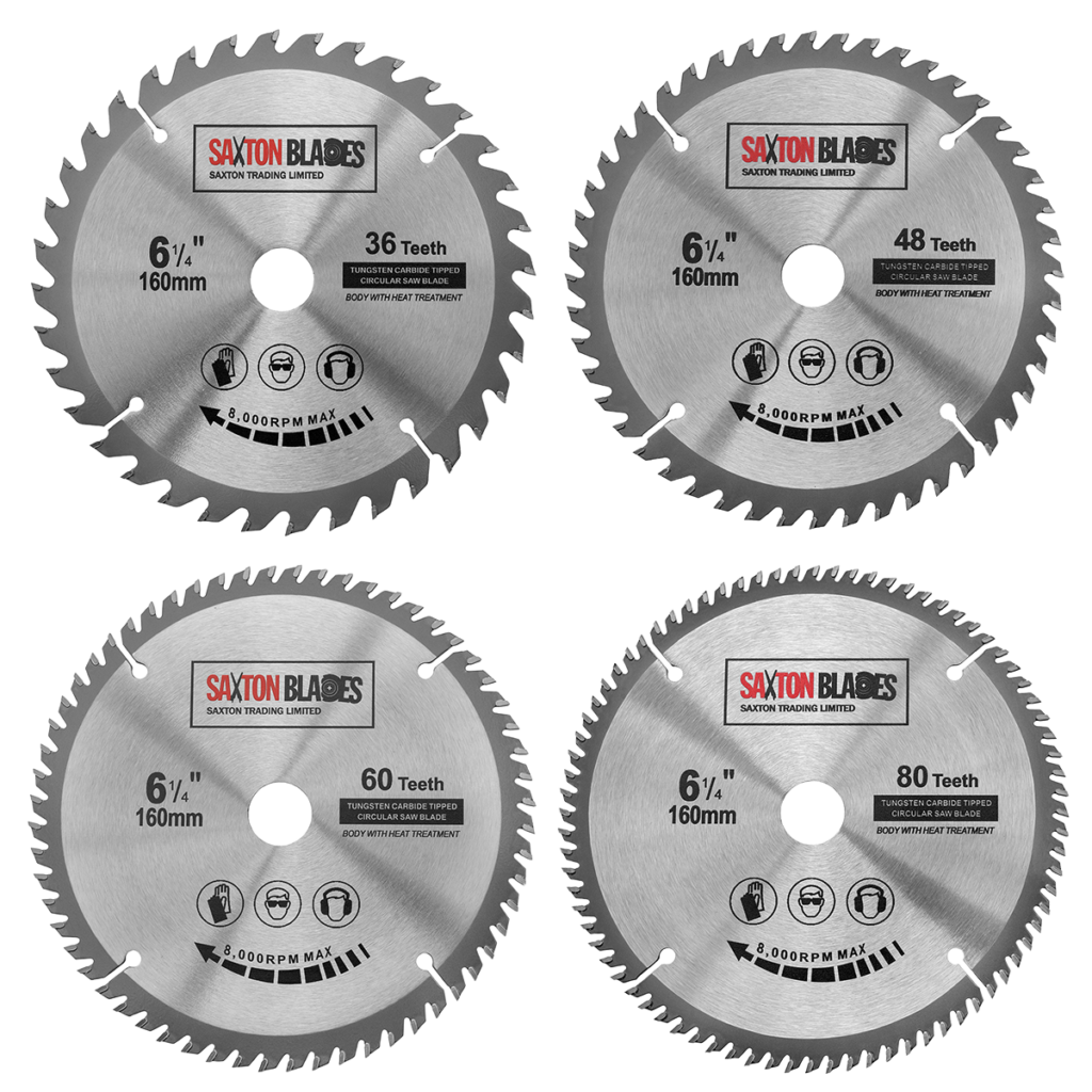 160mm TCT Circular Saw Blade Pack | Versatile Wood Cutting