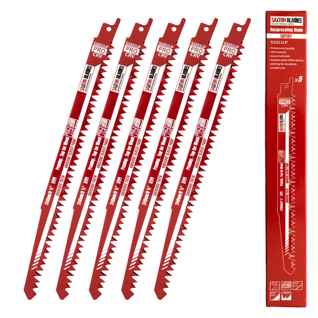 240mm Professional Range Reciprocating Saw Blade Wood (CrV) – S1021LP ...