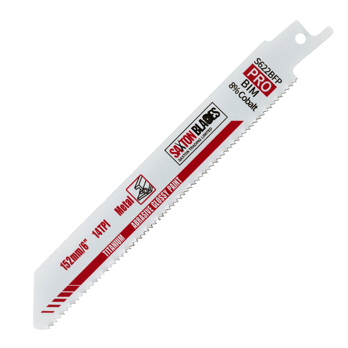150mm Professional Range Reciprocating Saw Blade Bi-Metal 8% Cobalt ...