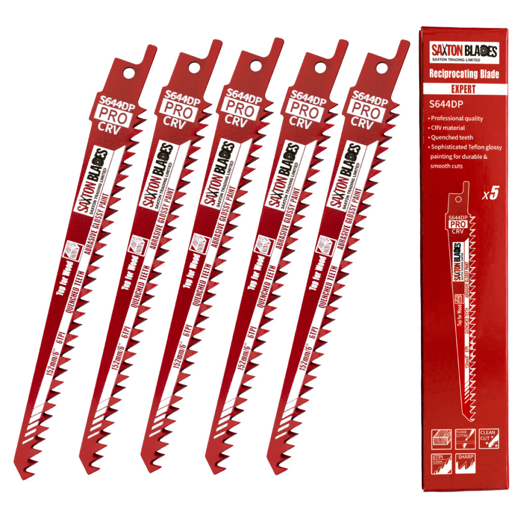 150mm Professional Range Reciprocating Saw Blade Wood (CrV) – S644DP ...