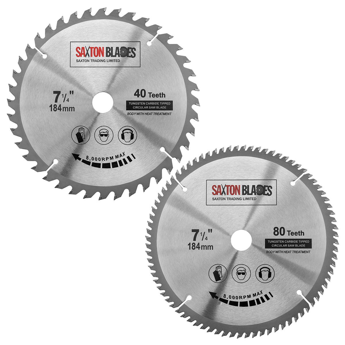 TCT Circular Blade 184mm Pack A 20mm Bore (16mm ring) | Saxton Blades